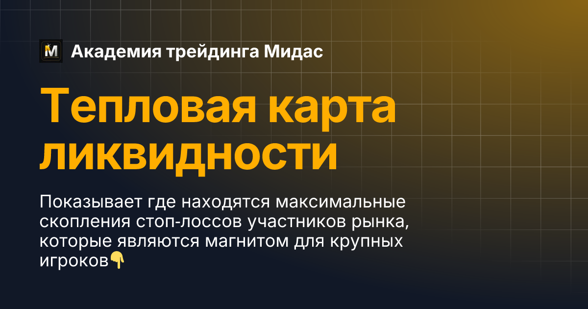 Тепловая карта ликвидности | Академия трейдинга Мидас